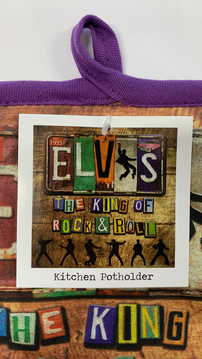 Pot Holder Elvis The King of Rock'n'Roll – Boulevard Souvenirs
