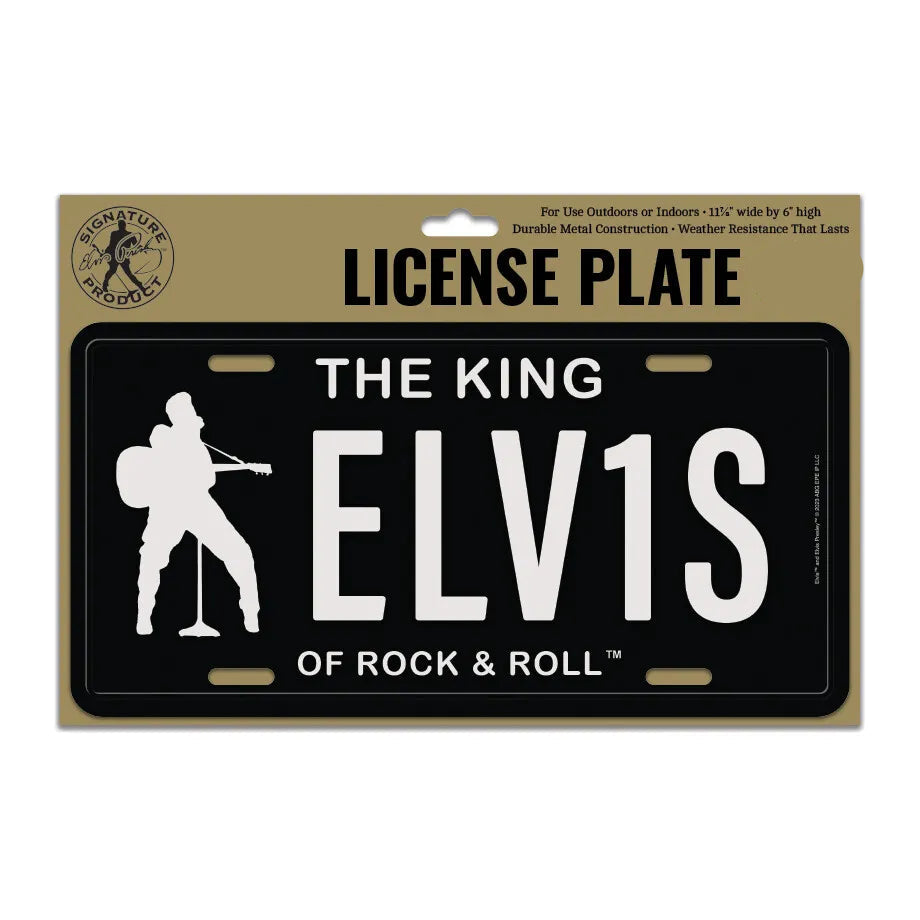 License Plate Elvis The King of Rock and Roll – Boulevard Souvenirs