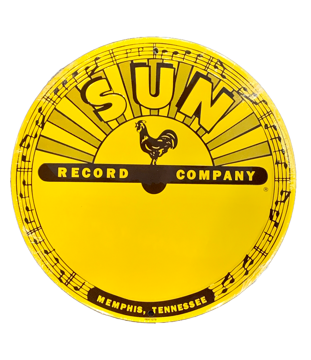 Tin Sign Sun Records Sun Logo Round – Boulevard Souvenirs