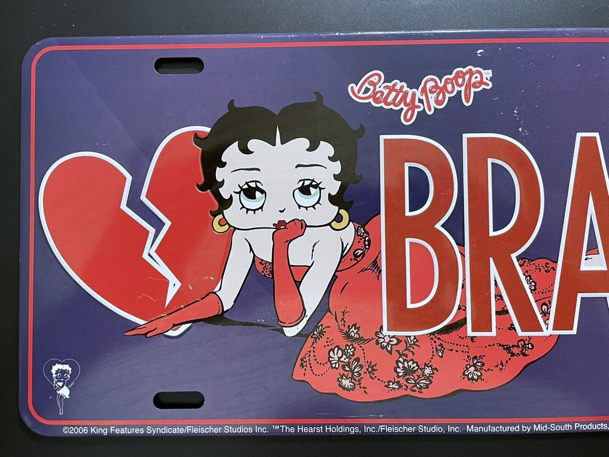LICENSE PLATE BETTY BOOP Heart Breaker (BRAKR) – Boulevard Souvenirs